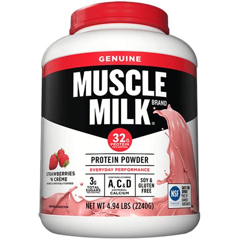 Muscle Milk Powder Strawberries N Crème 494 Lb
