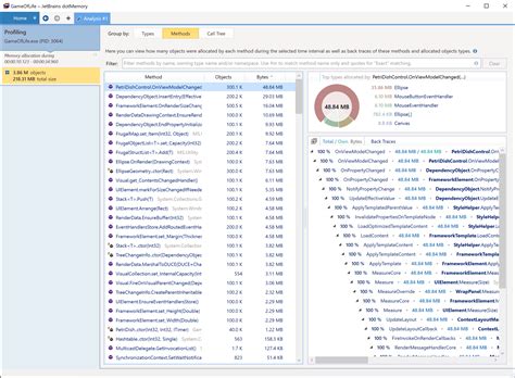 improved allocation details and powerful type filters in dotmemory 2021