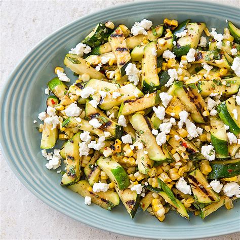Grilled Zucchini And Corn Salad