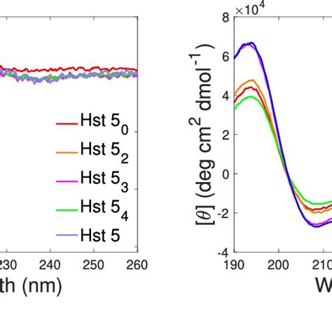 Amount Of The Different Secondary Structures Of Hst5 And Variants In