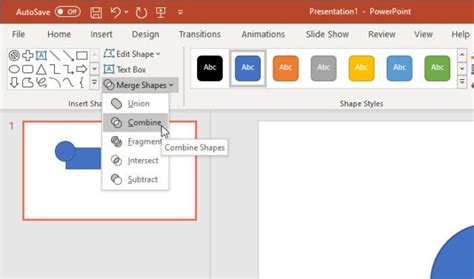 Como Ativar E Mesclar Formas No Powerpoint