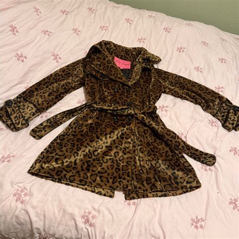 Betsey Johnson Jackets And Coats Betsy Johnson Leopard Dress Coat