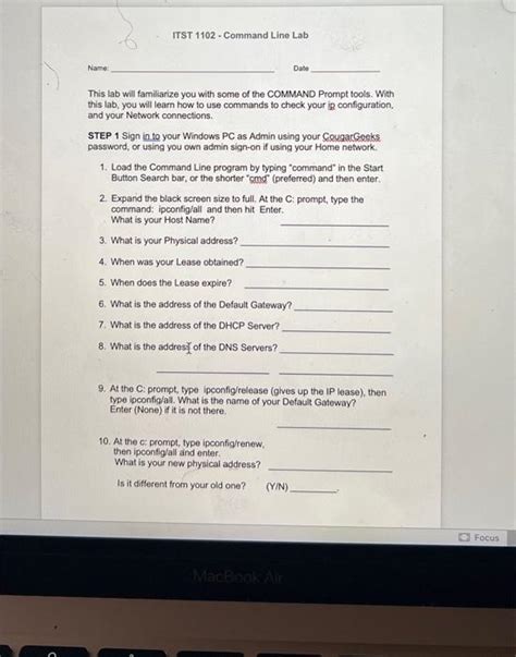 Solved Name Date This Lab Will Familiarize You With Some Of