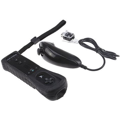 What Is The Price For Black Remote Built In Motionplus Nunchuck Controller For Wii With Silicone