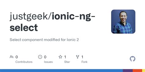 Github Justgeekionic Ng Select Select Component Modified For Ionic 2