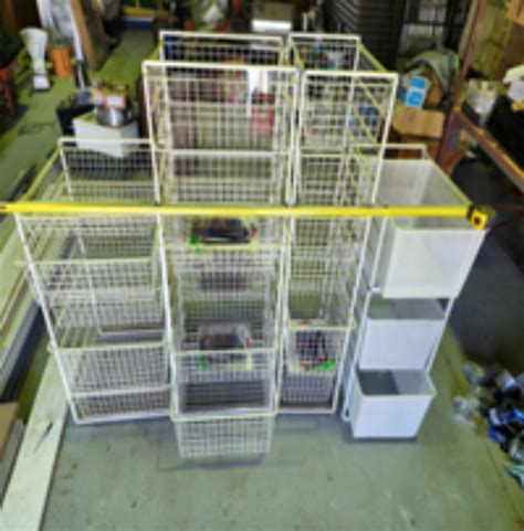Lot 183 Elfa Pull Out Assorted Basket Shelving AuctionsPlus