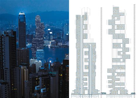 Architecture Project Fluid Urban Form Enhanced By Green Terraces And Rotating Facade Systems