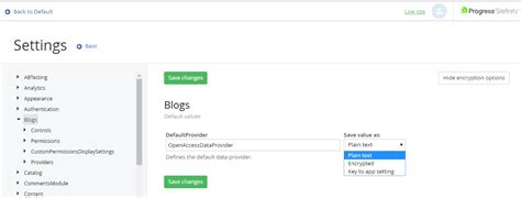 Encrypt Configurations Sitefinity Cms Security