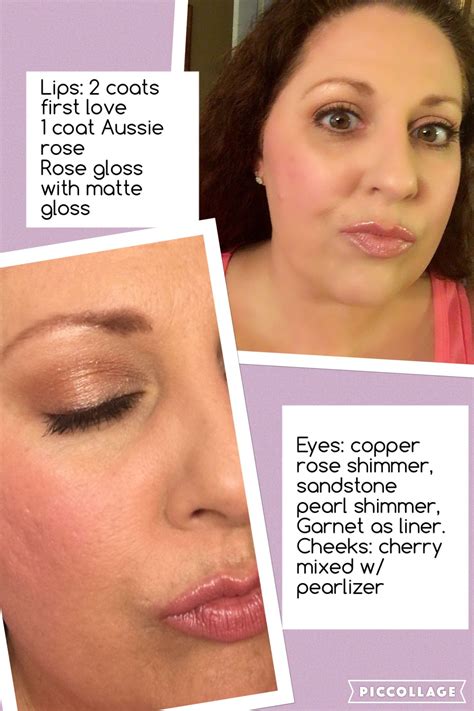 Lipsense Senegence Lips Coats First Love Coat Aussie Rose Rose Gloss And Matte Gloss
