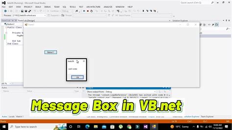 How To Show Message Box In Vb Net Simplest Code For Message Box In