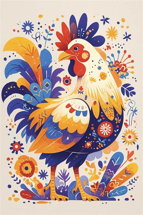 Filipino Sarimanok Motifs With Mythical Elements Premium Ai Generated