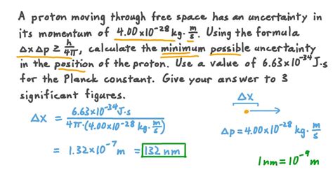 Uncertainty Principle Formula