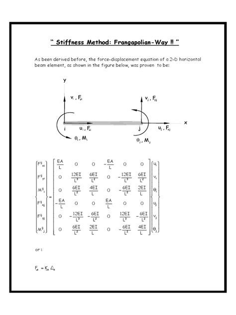 8 stiffness method frames pdf cartesian coordinate system
