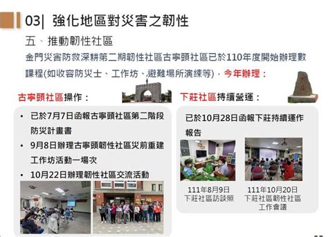 災防深耕金門有成 連5年全國特優