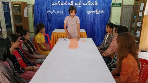 တွံတေးမြို့နယ်၌ အိမ်တွင်းလက်မှုပညာ တက်တင်းထိုးနည်းသင်တန်းဆင်းပွဲ ကျင်းပ