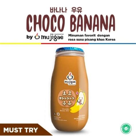 Jual Mujigae Banana Milk Chocolate 250 Ml Shopee Indonesia