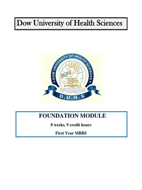 Foundation Module Guide Pdf Human Body Bone