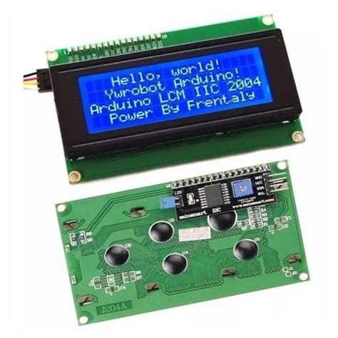 Display Lcd X I C Backlight Azul Escrita Branca Arduino Shopee Brasil