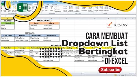 Cara Membuat Dropdown List Bertingkat Pada Excel Tutorial Excel YouTube