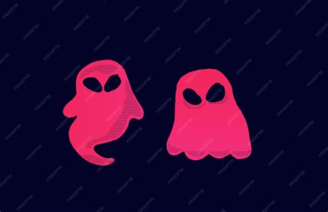 Premium Vector Cute Adorable Ghost Vector Set Design