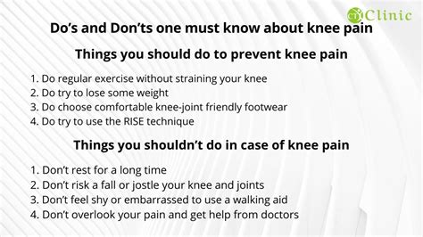 PPT Important Dos And Donts You Must Know About Knee Pain
