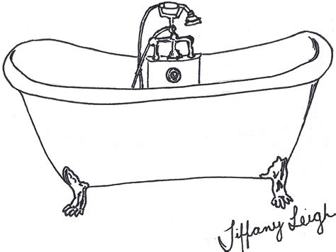 Clawfoot Tub Drawing At Explore Collection Of Clawfoot Tub Drawing