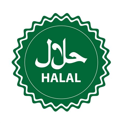 Vector Halal Logo Halal Badge Round Stamp And Vector Logo Halal Sign