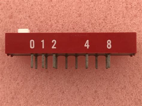 79b10 Grayhill 0 9 Binary Bcd 10 Pos Dip Switch Linear Coded Decimal