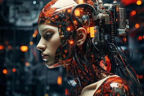 Premium Photo Efficient Robot Work Global Data Generate Ai
