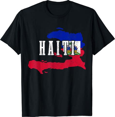 Haiti Map Pride Haitian Flag T Shirt