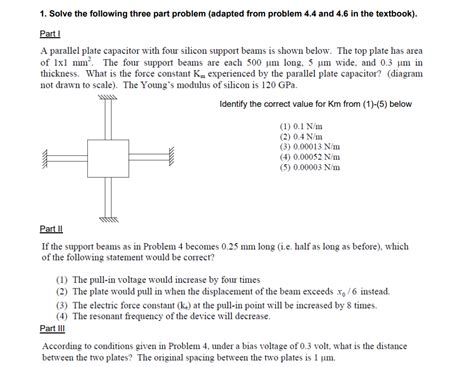 solved solve the following three part problem adapted from