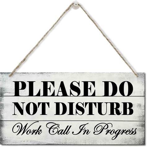 Wood Sign 6x12 Inch Please Do Not Disturb Wood Decor Sign Conference