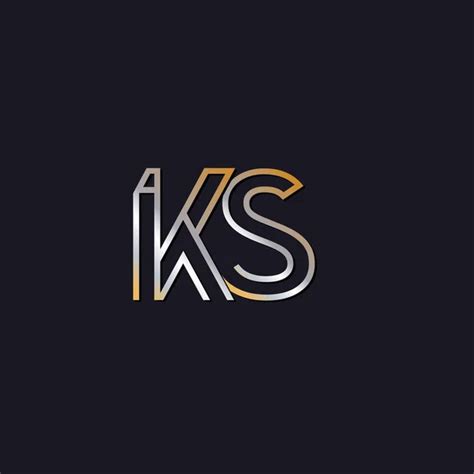 Desain Logo Huruf Sk Vektor Stok Ilustrasi Desain Logo Huruf Sk Bebas