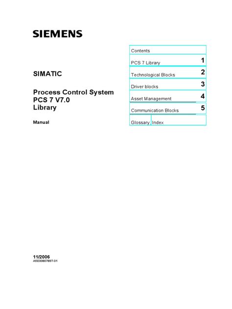 Simatic Process Control System Pcs 7 V7 0 Pdf Control Theory Frequency Modulation