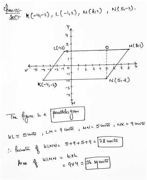 Solved Coordinate Geometry Graph Each Figure With The Given Vertices