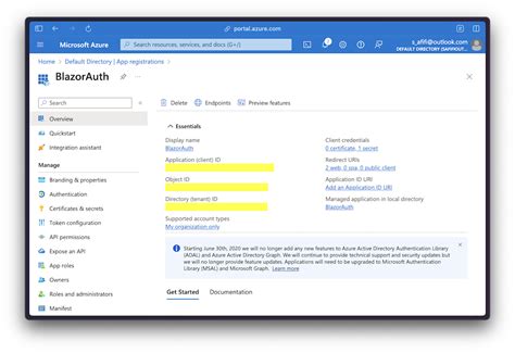 Securing Blazor 8x Web Apps Using Microsoft Identity Platform