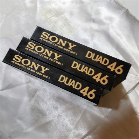 Yahooオークション 未使用 Sony Duad 46カセットテープ 3本 Type Ii