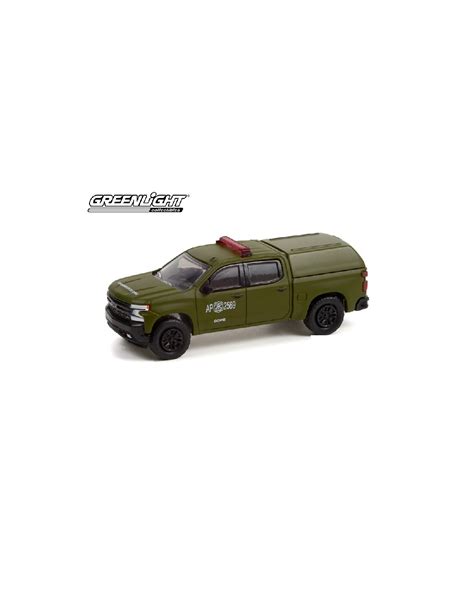 Green Light 30318 2021 Chevrolet Silverado Lt Trail Boss Z71 Police