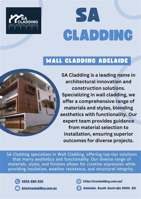 Elevating Adelaides Architecture Wall Cladding By Sa Cladding By Sa