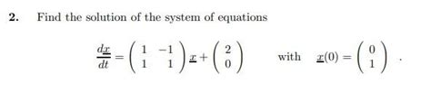 Solved How Does One Solve This Using Differential Equations Chegg