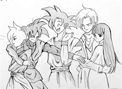 Mirai Trunks Mai Goku Black And Zamasu Dbs Dragon Ball Artwork Anime
