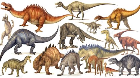 다양한 종류의 공룡 이름