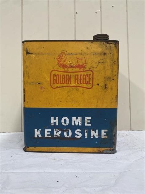 Golden Fleece 2 Gallon Kerosene Tin Live And Online Auctions On