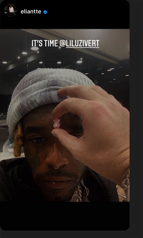 Im So Natural Lil Uzi Vert Forehead Diamond Preview Know Your Meme