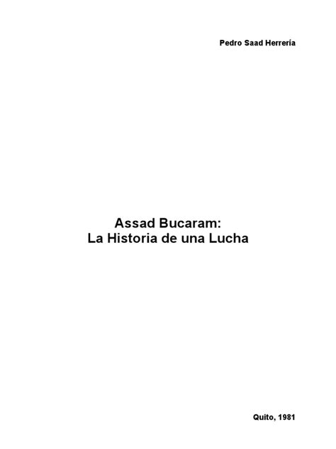 Pdf Assad Bucaram Dokumentips