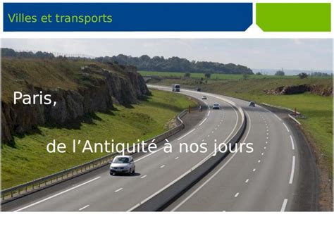 Ppt Villes Et Transports Paris De Lantiquité à Nos Jours Dokumentips