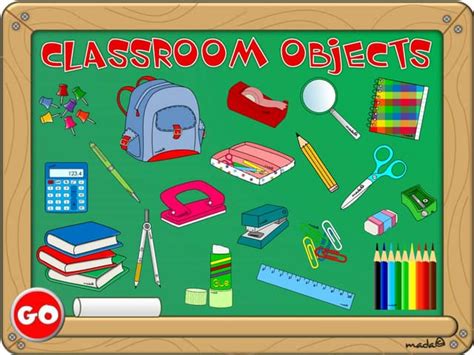 Classroom Objects Game Fun Activities Games Games Picture Description Exe 37197 Pptx