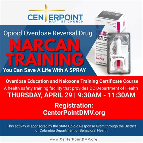 Narcan Training Centerpoint Church Washington Dc