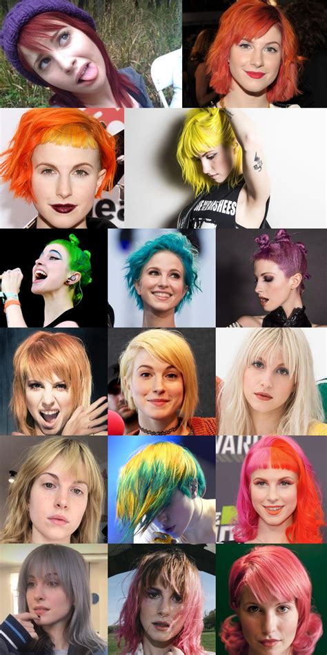 Hayley Williams Rainbow Hair