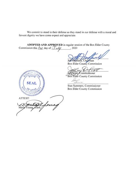 Box Elder County Cert Brigham City Ut